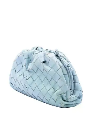 Bottega Veneta 2012-2026 Nappa Intrecciato The Mini Pouch Crossbody Bag - Blue