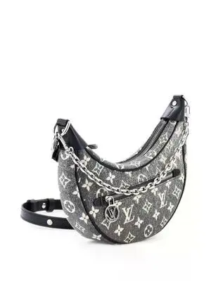 LOUIS VUITTON Monogram Jacquard Denim Loop Hobo Bag