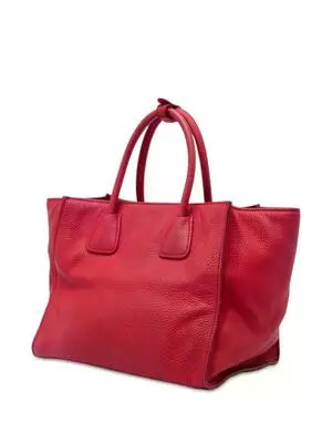 Prada 2013-2026 Vitello Daino Front Pocket Open Convertible Tote Satchel