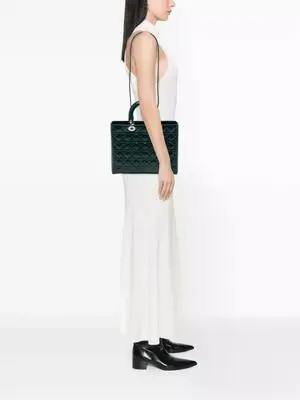 Dior 2011 Large Patent Cannage Lady Satchel