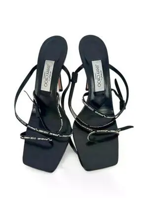 JIMMY CHOO X Off-white Jane 100 Leather Sandals