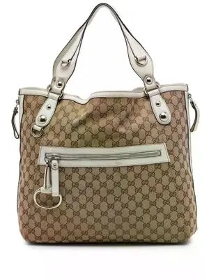Gucci 2016-2026 Gg Canvas Icon Bit Zip Tote Bag