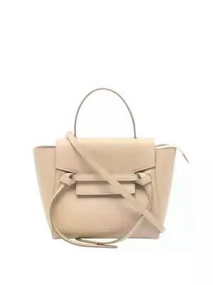 Celine 2000-2026 Nano Grained Calfskin Belt Bag Satchel - Brown
