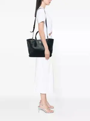 Prada 2013-2015 Vitello Daino Convertible Tote Satchel