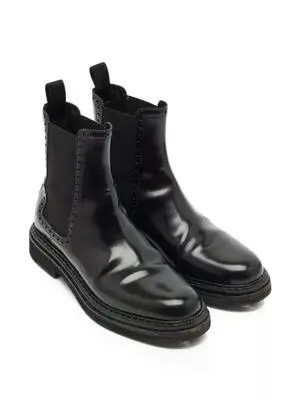 Dolce & Gabbana Brogue-detail Leather Chelsea Boots