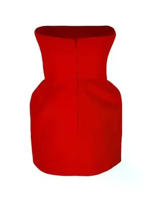 Magda Butrym Strapless Mini Dress - Red
