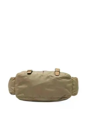 Prada Tessuto Double Buckle Messenger Bag
