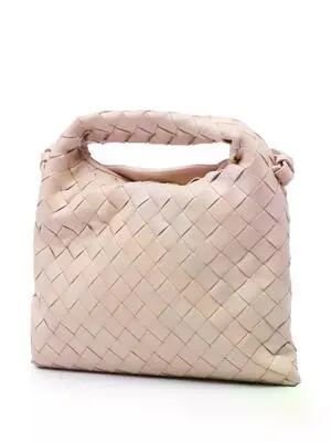 Bottega Veneta Mini Nappa Intrecciato Hop Satchel - Pink