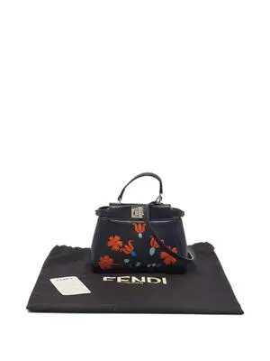 Fendi 2016 Micro Embroidered Peekaboo Crossbody Bag