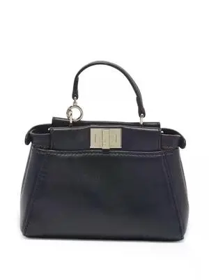 Fendi Micro Embroidered Peekaboo Crossbody Bag