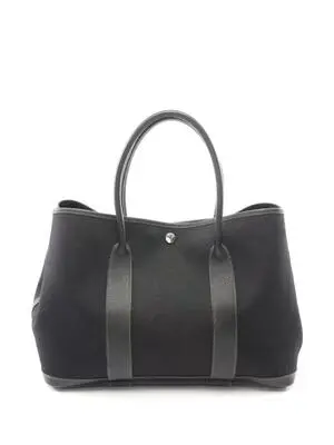 Hermès 2006 Toile And Negonda Garden Party 36 Tote Bag - Black