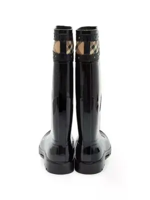 Burberry Haymarket Tassel Rain Boots