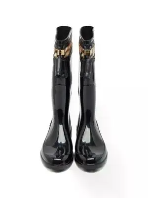 Burberry Haymarket Tassel Rain Boots
