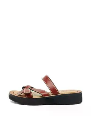Loewe Gate Knotted Sandals - Brown