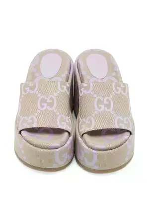 Gucci Jumbo Gg Platform Slide Sandals