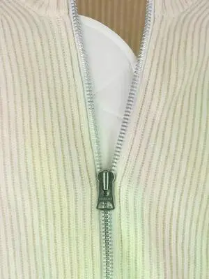 Sacai Ribbed Zip-up Cardigan