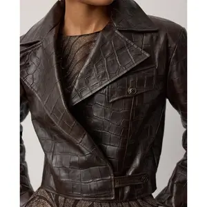 Ralph Lauren Jaxson Printed Lambskin Moto Jacket
