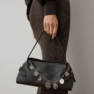 Ralph Lauren The Goatskin Small Shoulder Bag - Chocolate