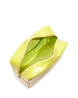 ABBODE Retail Therapy Croc Embossed Faux Leather Pouch