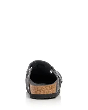 BIRKENSTOCK Suede Boston Rivets Clogs