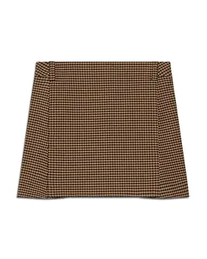 COURREGES Houndstooth Mini Skirt - Black