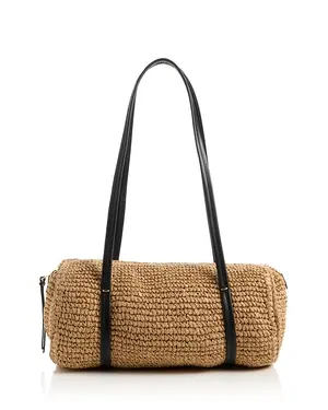 Madewell Brioche Woven Raffia Shoulder Bag