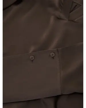 REISS Marina Silk V Neck Top