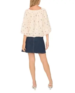 Vince Camuto Square Neck Bubble Top