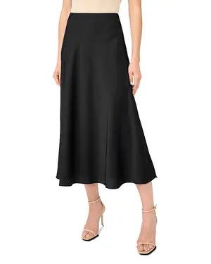 CECE DUPRAZ Satin Bias Maxi Skirt - Rich Black