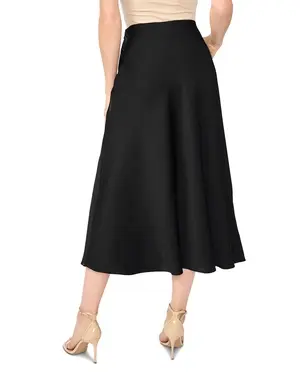 CECE DUPRAZ Satin Bias Maxi Skirt - Rich Black