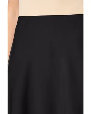 CECE DUPRAZ Satin Bias Maxi Skirt - Rich Black