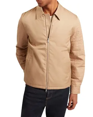 Ted Baker London Jenesis Cotton Nylon Bomber Jacket - Tan