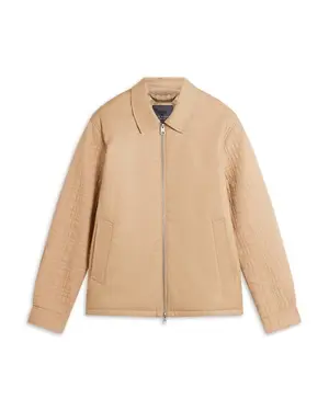 Ted Baker London Jenesis Cotton Nylon Bomber Jacket - Tan