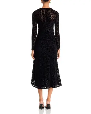 Generation Love Karmen Velvet & Lace Midi Dress