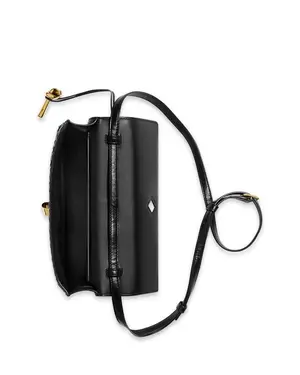 Bottega Veneta Andiamo Intrecciato Top Handle Bag - Black/muse Brass