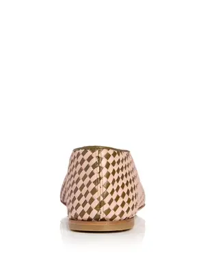 Bottega Veneta Rosa Intrecciato Ballet Flats