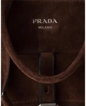 Prada Route Large Suede Tote Bag