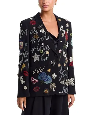 Cinq À Sept Kael Sequined Embroidered Blazer