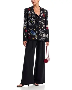 Cinq À Sept Kael Sequined Embroidered Blazer