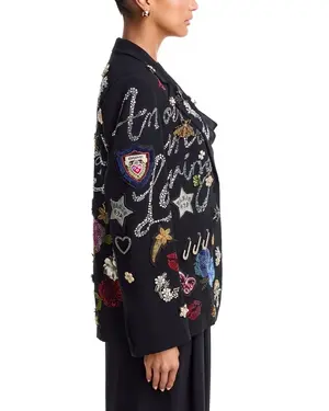 Cinq À Sept Kael Sequined Embroidered Blazer