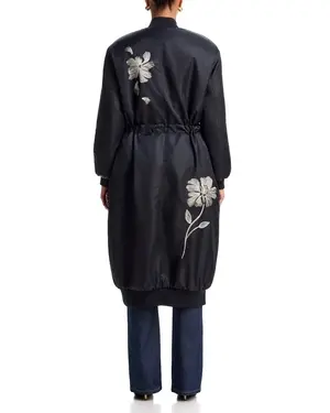 Cinq À Sept Celestina Embroidered Long Coat