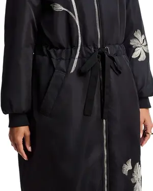 Cinq À Sept Celestina Embroidered Long Coat