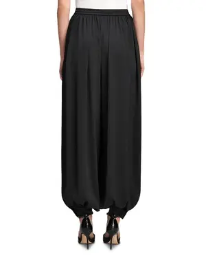 Cinq À Sept Esme Satin Pull On Verne Pants - Black