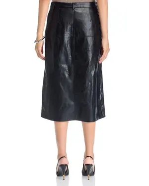 Kobi Halperin Leslie Faux Leather Pencil Skirt