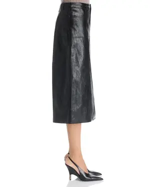 Kobi Halperin Leslie Faux Leather Pencil Skirt