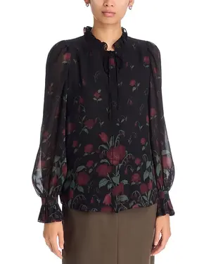 Kobi Halperin Jack Printed Blouse - Garnet Multi