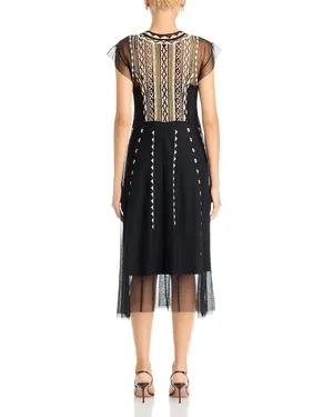 Johnny Was Luisella Mesh Midi Dress