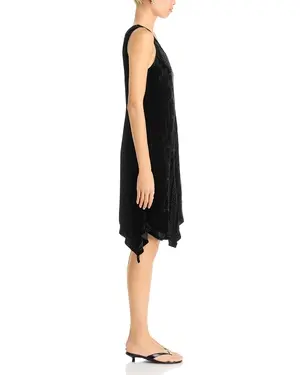 Johnny Was Velvet Embroidered Swing Dress