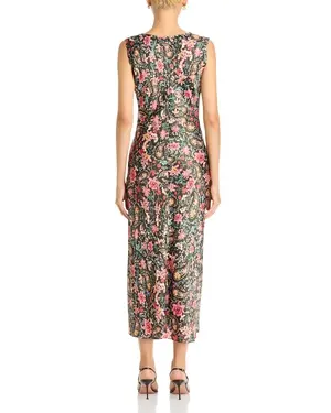 Johnny Was Lorenth Cowl Neck Midi Dress