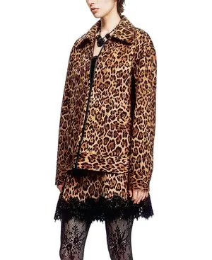Anna Sui Leopard Denim Jacket